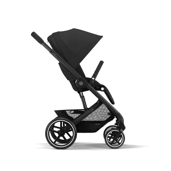 CYBEX Balios S Lux universalus 2in1 vežimėlis, Moon Black (Black Frame ...